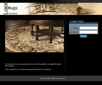 07192008 Loloi New B to B Website is Unveiled | News | Rug News